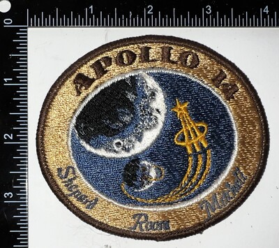 VINTAGE NASA Space Mission Apollo 14 Shepard Roosa Mitchell Patch | eBay