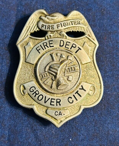 Rare/Vintage Grover City, (San Luis Obispo County)-California Fire ...