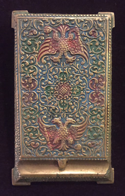 Antique Russian Brass Eagle Paper Weight Desk Enameled Notepad | eBay