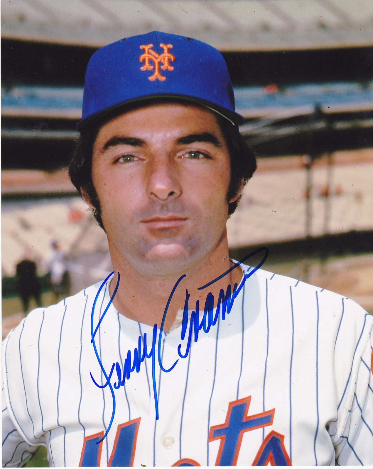 JERRY CRAM NEW YORK METS ACTION SIGNED 8x10 | eBay