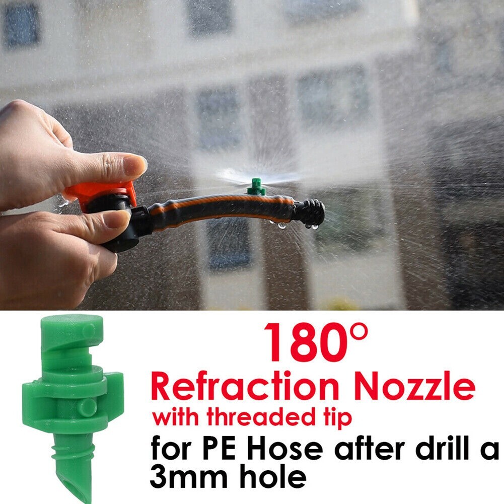 50PC/Micro Spray Jets 90-360d Watering Spray Misting Nozzle Sprinkler ...