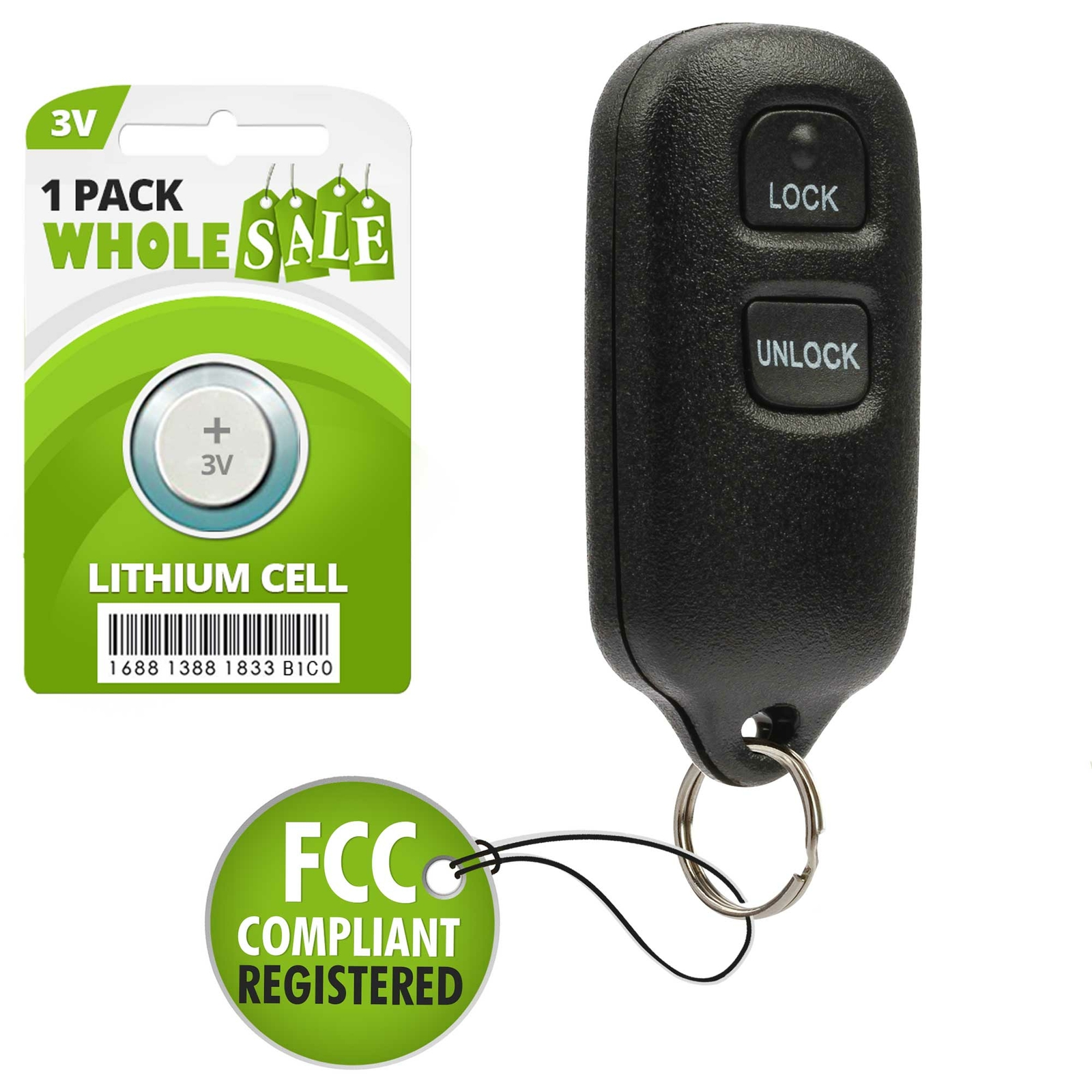 Replacement For 2000 2001 2002 2003 2004 Toyota MR2 Spyder Key Fob ...