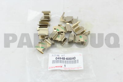 0494860040 Genuine Toyota FITTING KIT, DISC BRAKE, REAR 04948-60040 | eBay