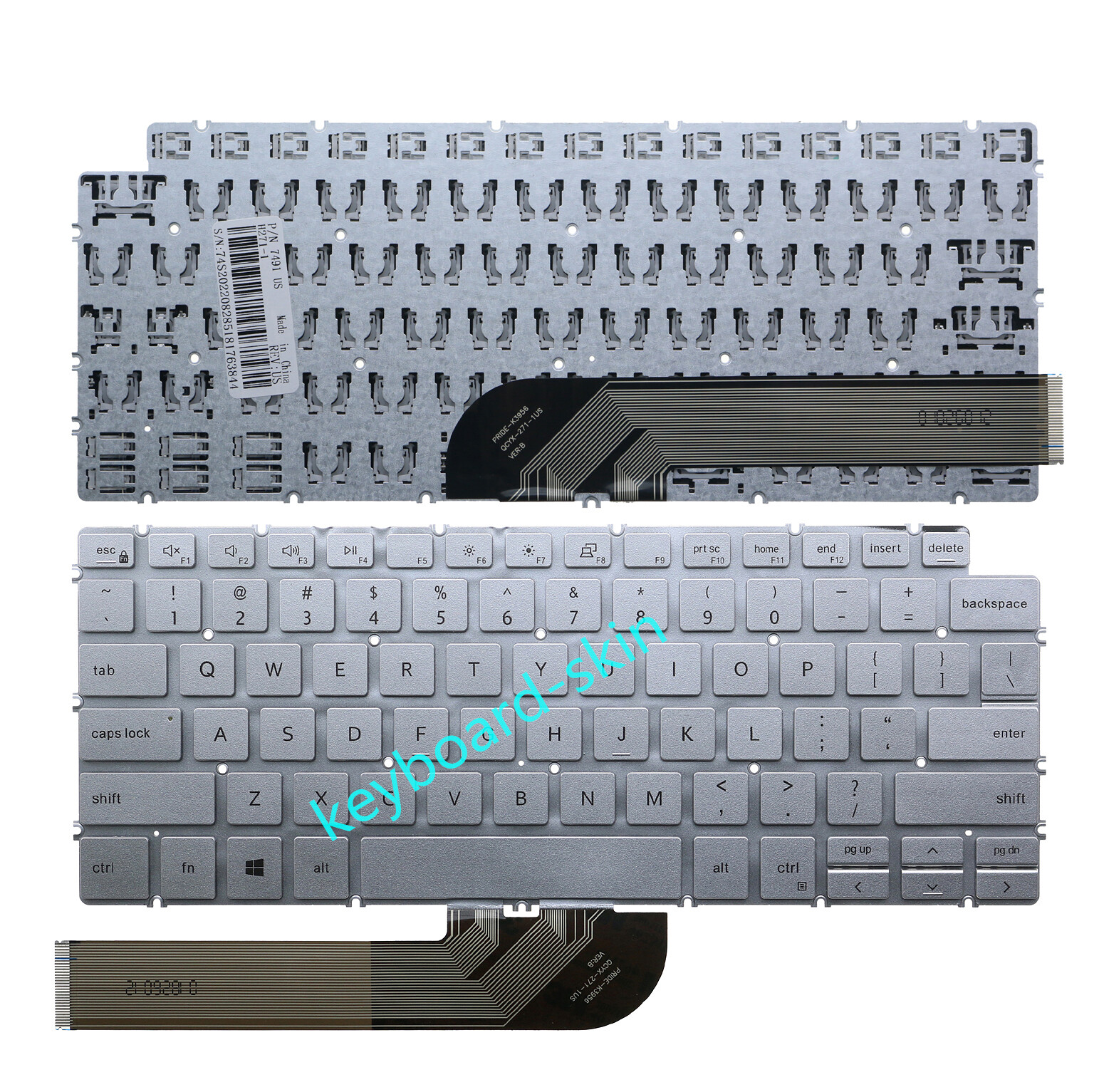 US Keyboard for Dell Inspiron 5493 7390 7391 P113G 7300 2n1 7306 2n1 ...