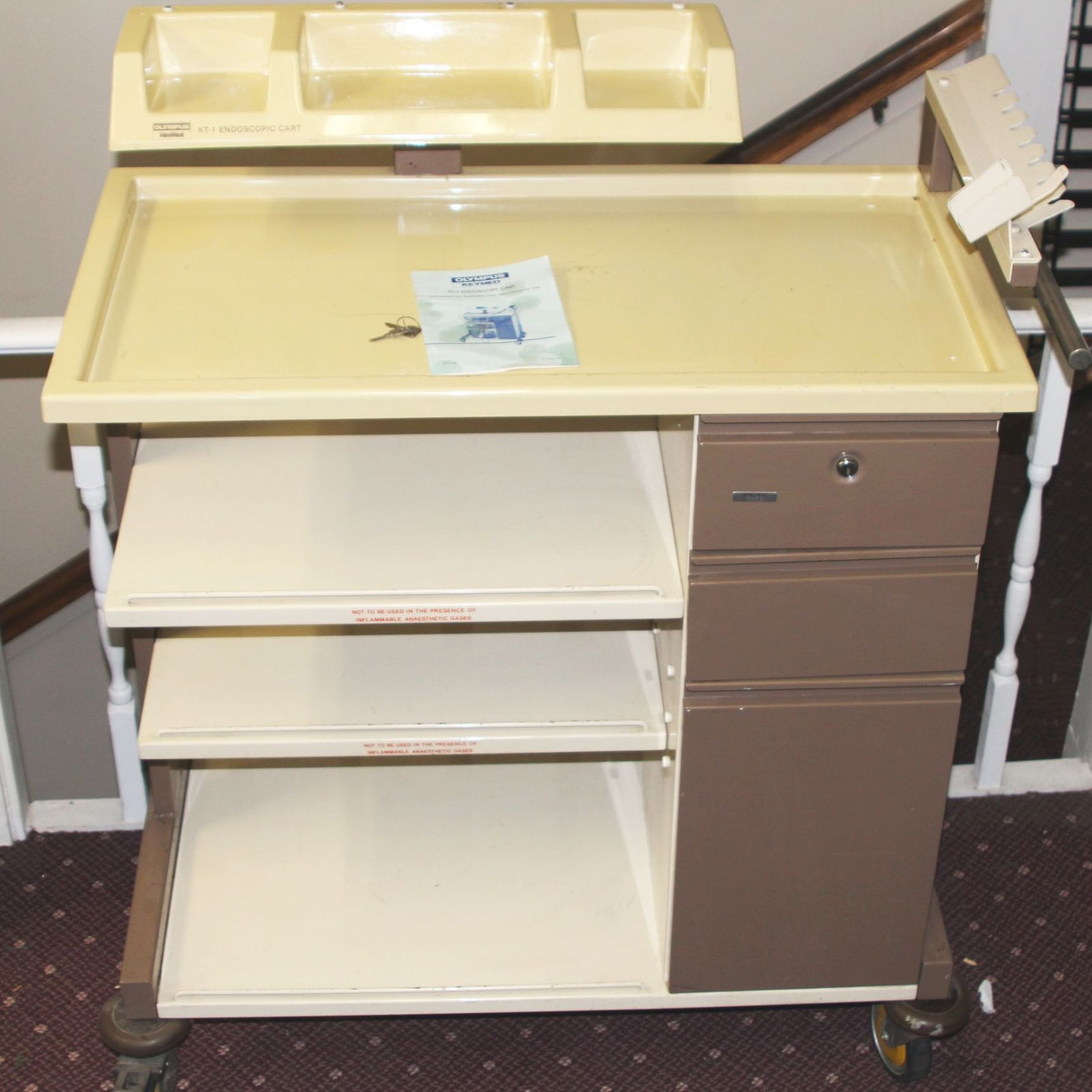 Olympus KeyMed KT-1 Imaging Endoscopy Cart Mobile Rolling Workstation ...