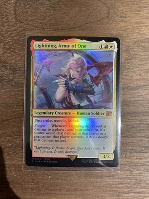 Magic the Gathering: Lightning, Army of One Final Fantasy Foil NM | eBay