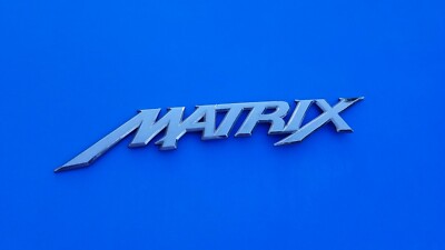03 04 05 06 07 08 TOYOTA MATRIX REAR GATE CHROME EMBLEM LOGO BADGE USED ...