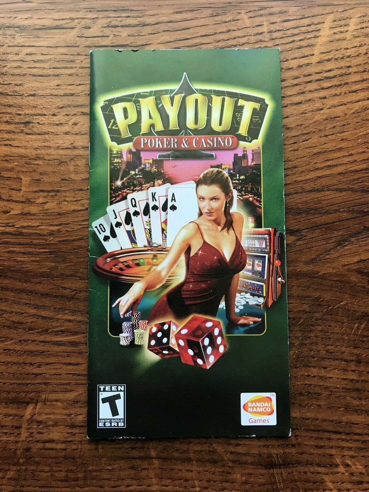 Payout Poker & Casino Playstation Portable Sony PSP Instruction Manual ...