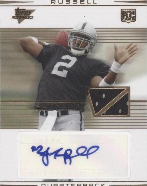 2007 Topps Performance - JaMarcus Russell #103 Rookie Relic Autographs ...