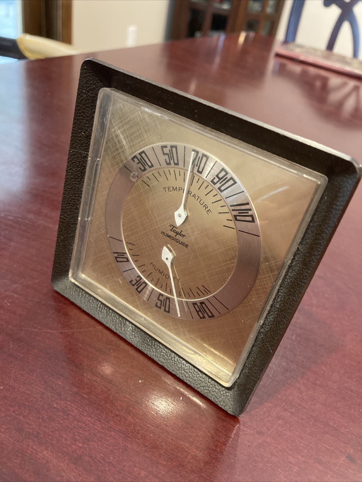 Taylor Humidiguide Tabletop Desk Thermometer Humidity Guide VINTAGE MCM ...