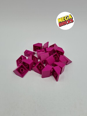 LEGO LOT 20 X ROOF TILE 2X2 45° BR RED VIOLET REF 3039 / 4550362 *NEUF ...