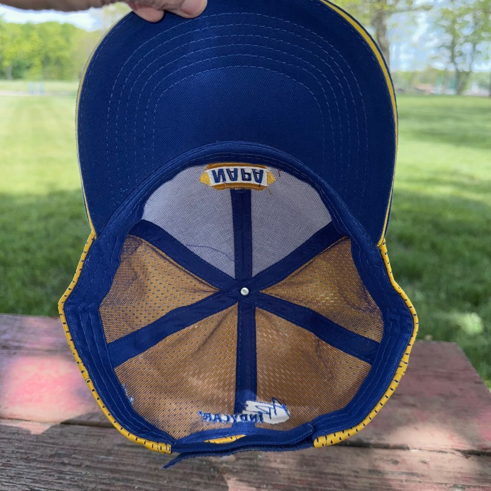 NAPA Racing Royal Blue Yellow with Red Hat Cap Hook Loop Thread ...