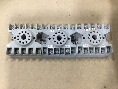Lot Of 3 Potter & Brumsfield 27E123 Relay Sockets Base Socket 10A 300V ...