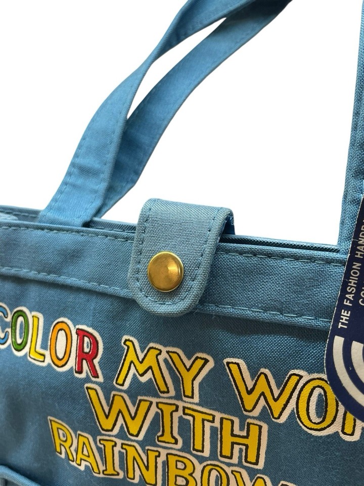 Rare Vintage Supersac Pacesetter Bag Color Rainbows Art Canvas Tote Bag ...