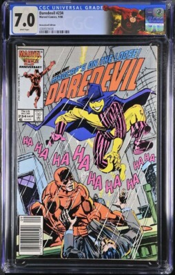 Daredevil #234 CGC 7.0 WP Custom Label Newsstand Edition 1st Appearance ...