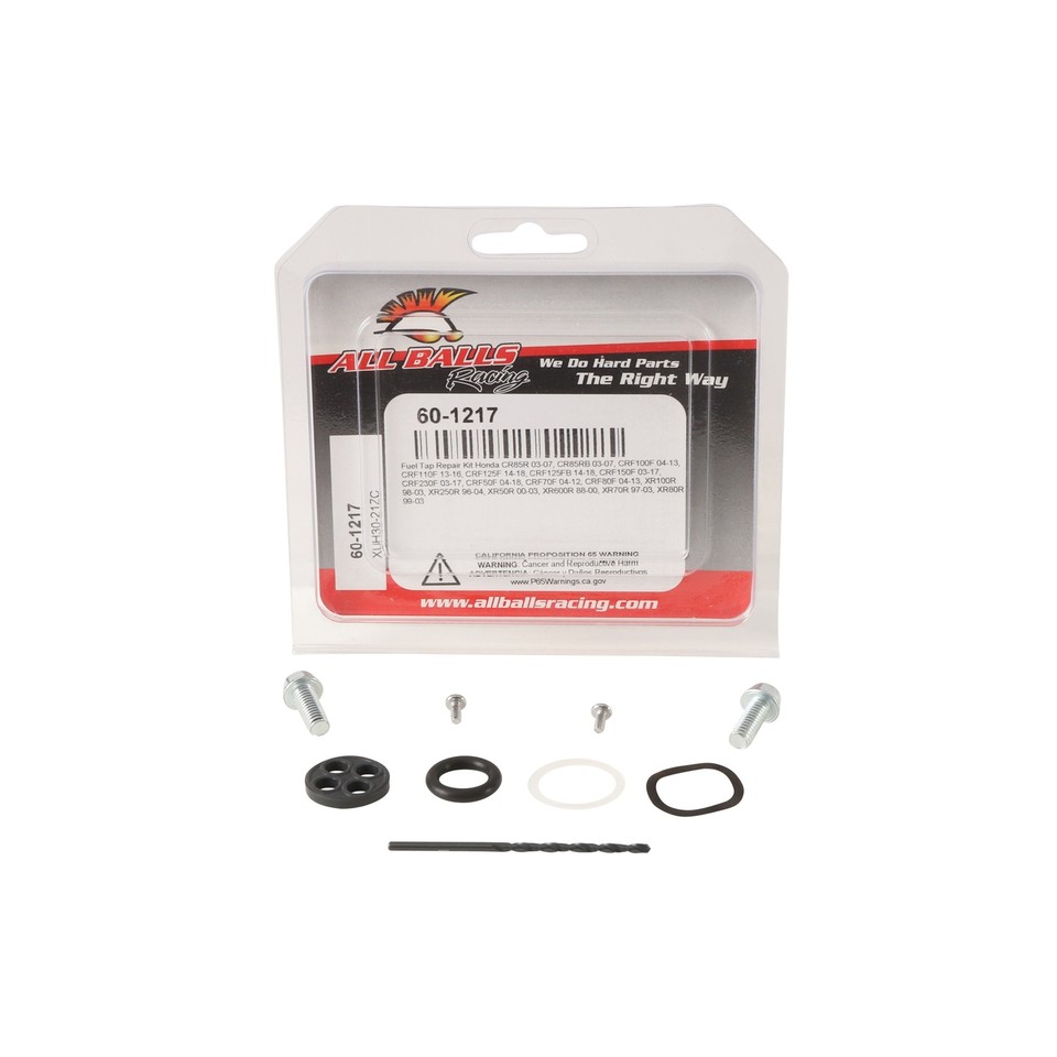 All Balls Fuel Tap Repair Kit Honda Rivet Style 60-1217 for Honda ...
