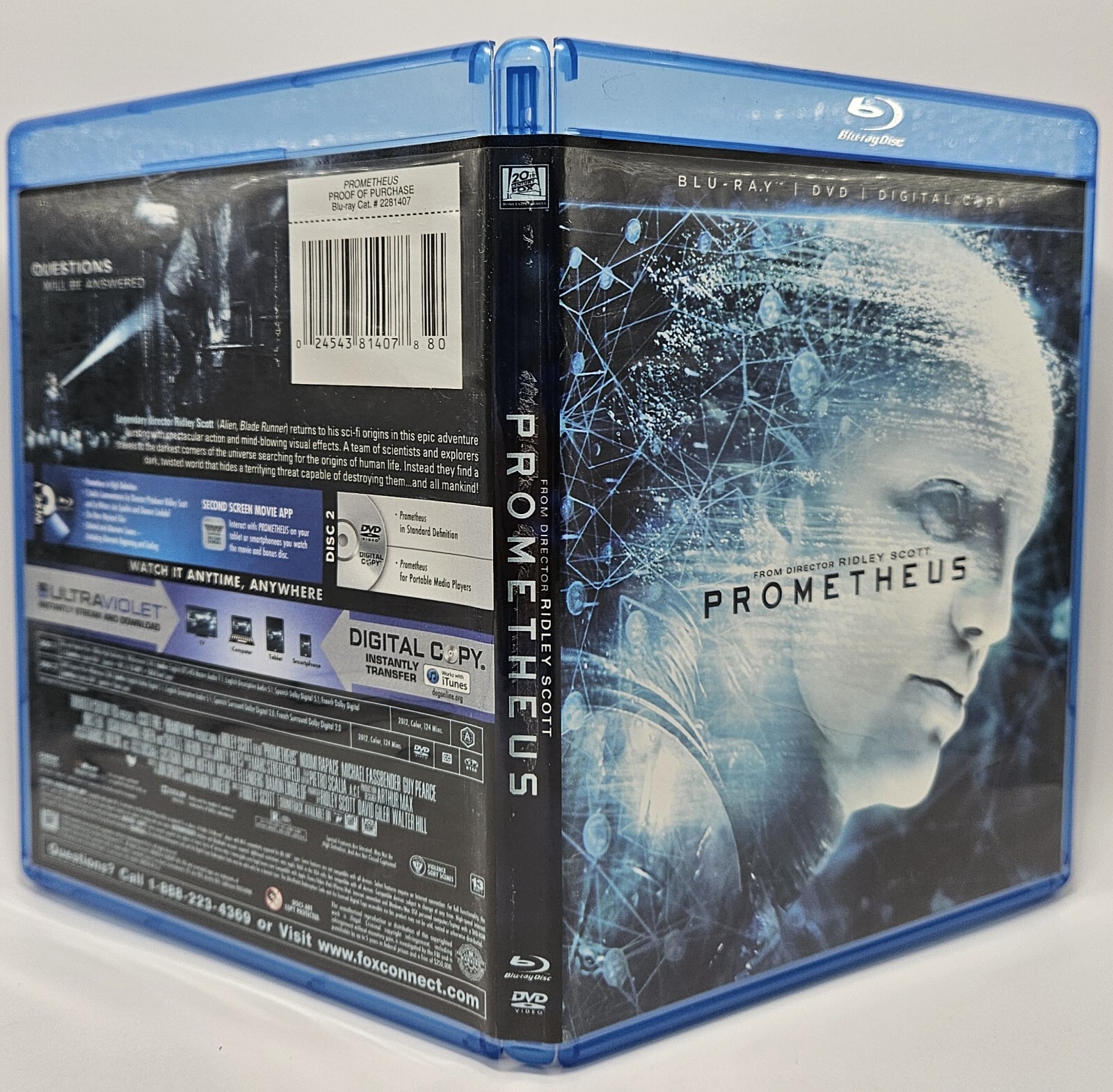 PROMETHEUS (BLU-RAY, DVD, DIGITAL 2012) | eBay