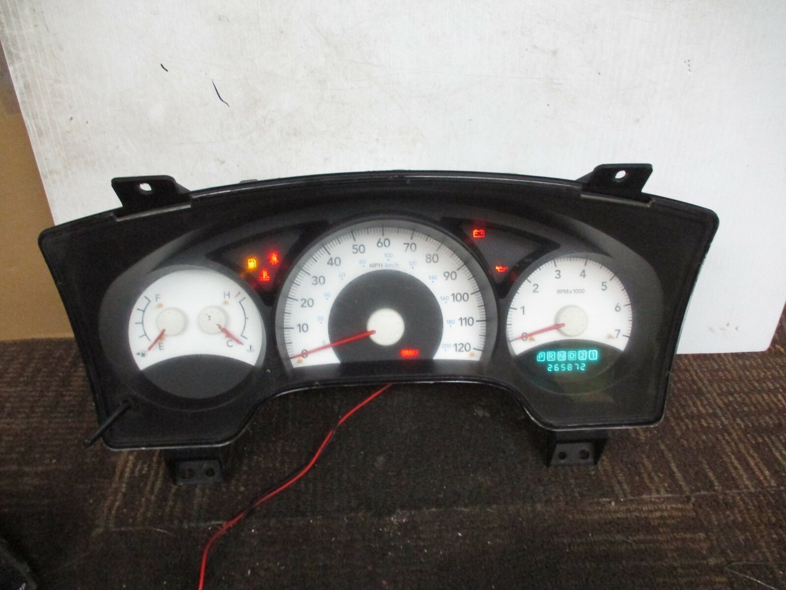 07 08 Mitsubishi Raider Speedometer Instrument Cluster 265K Miles ...
