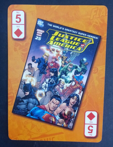 DC Comics Retro Flash Playing Card 5 Diamonds | eBay