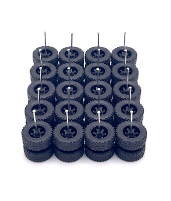 10x Sets TE37 14mm OFF ROAD Real Rider Wheel W/ Rubber Tires For 1/64 ...