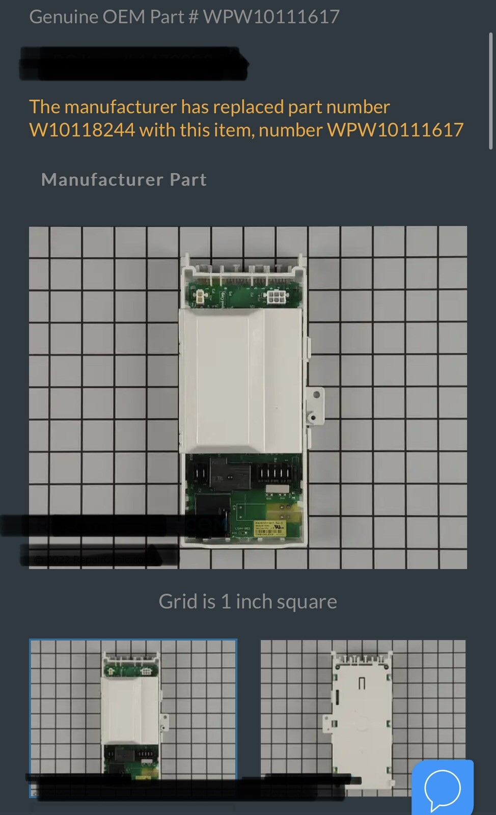 Whirlpool W10111606 Electronic Control Board for Dryer for sale online ...