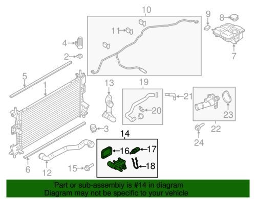 Ford CP9Z8K556B Genuine OEM Factory Original Water Outlet for sale ...