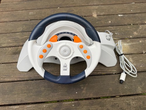 Mad Catz Racing Wheel Sega Dreamcast Race Steering MC2 MadCatz Cats ...
