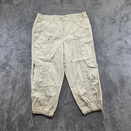Style & Co. Capri Pants Women's Size 12 Beige Straight Leg High Rise ...