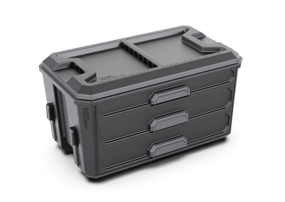 Hyper Tough Hyper Stack 3 Drawer Modular Tool Storage Box 20.83"x11.42 ...