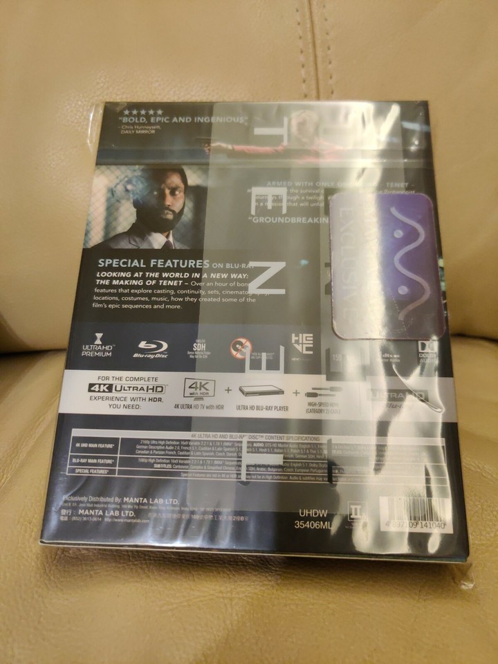 Tenet Manta Lab Steelbook, New/Sealed, Lenticular | eBay