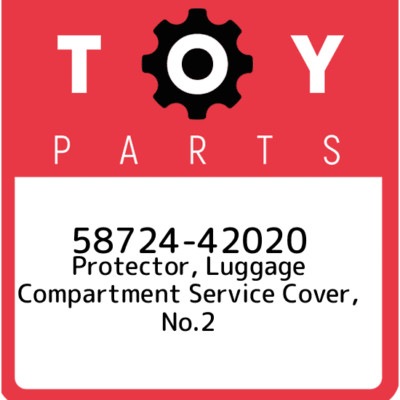 58724-42020 Toyota Protector, luggage compartment service cover, no.2 ...