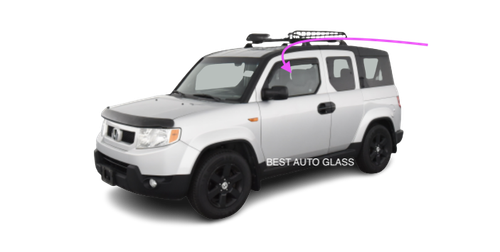 Fits: 2003-2011 Honda Element Driver Side Left Front Door Window Glass ...