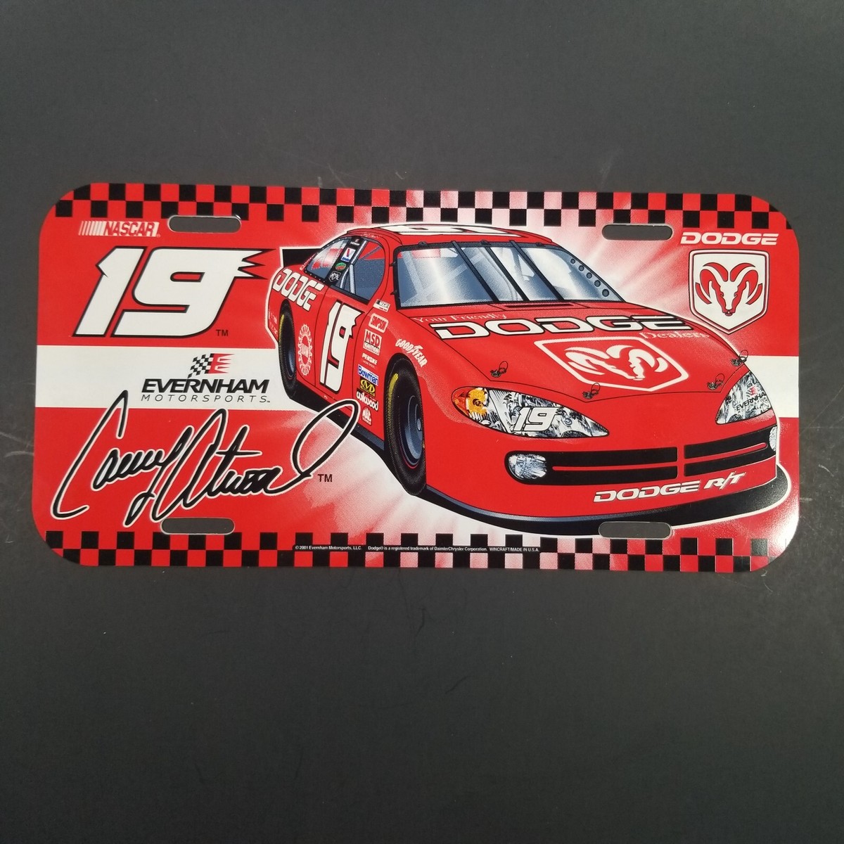 Nascar Racing Plate