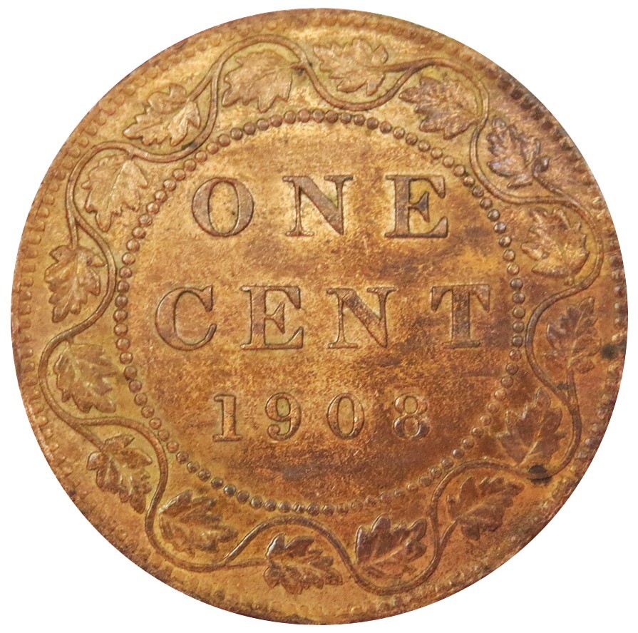 1908 CANADA ONE CENT KING EDWARD VII COIN UNCIRCULATED CONDITION | eBay