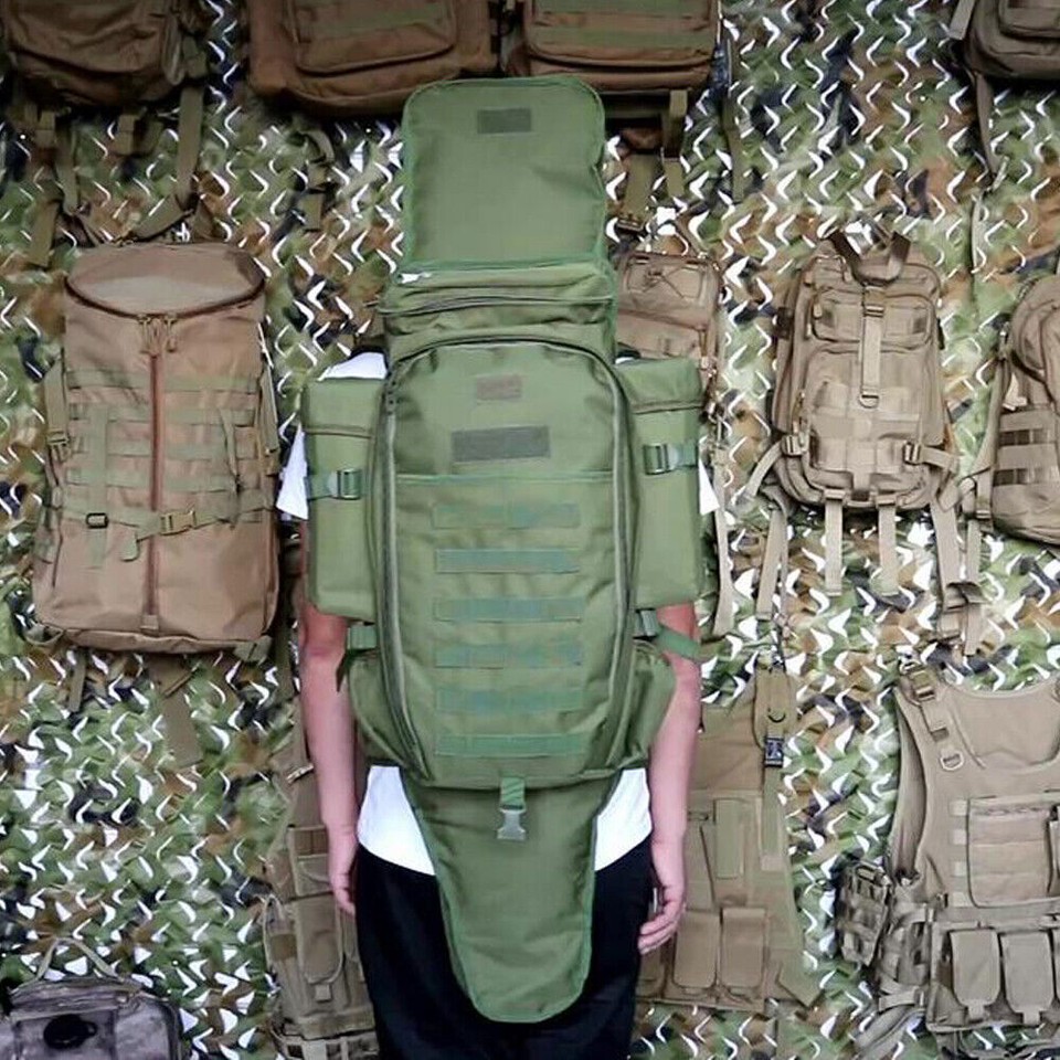 56L Large Military Tactical Backpack Tactical Rifle Bag Army Molle Bag ...
