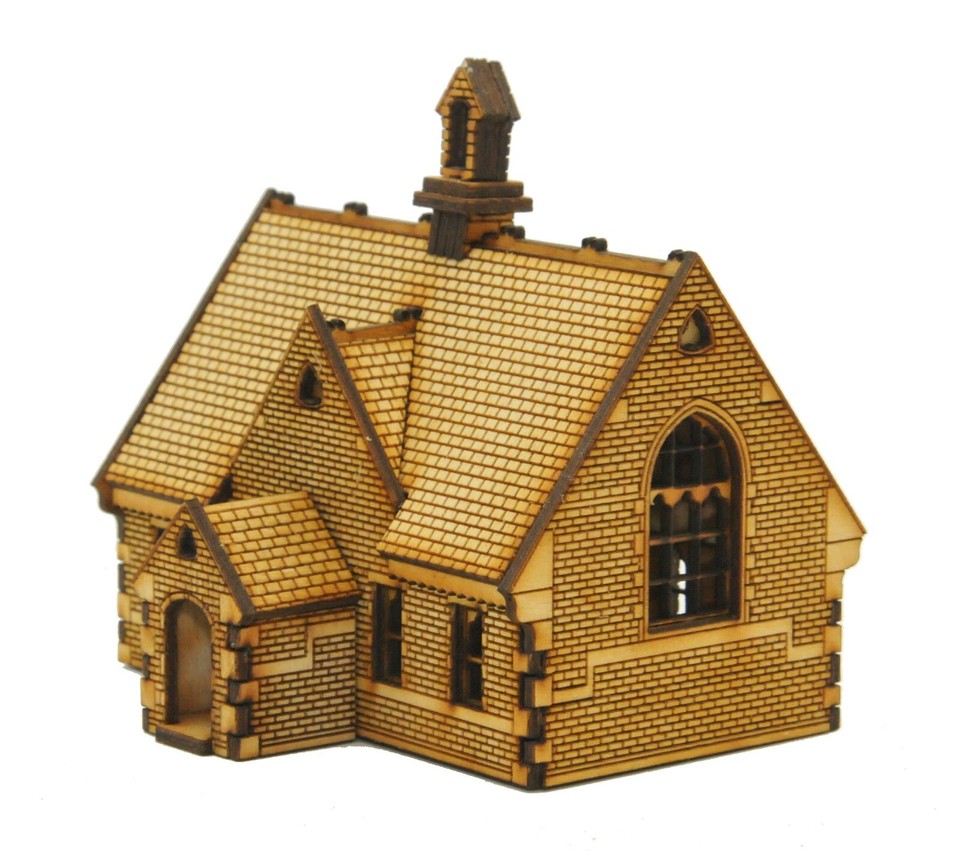 N-HL001 Small School or Town Hall N Gauge Laser Cut Kit | eBay UK