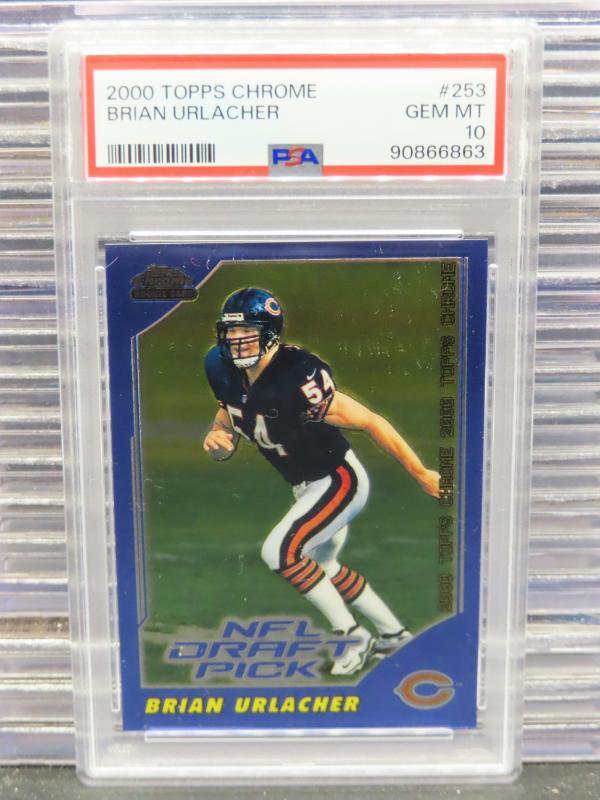 2000 Topps Chrome Brian Urlacher NFL Draft Pick Rookie Card RC #0974/ ...