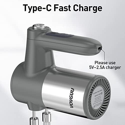 Cordless Hand Mixer With Digital Display 7 Speed Rechargeable Hand ...