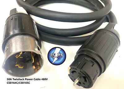 50 AMP ENTERTAINMENT CABLE GENERATOR POWER CABLE CS8164/65 480V SO 6/4 ...