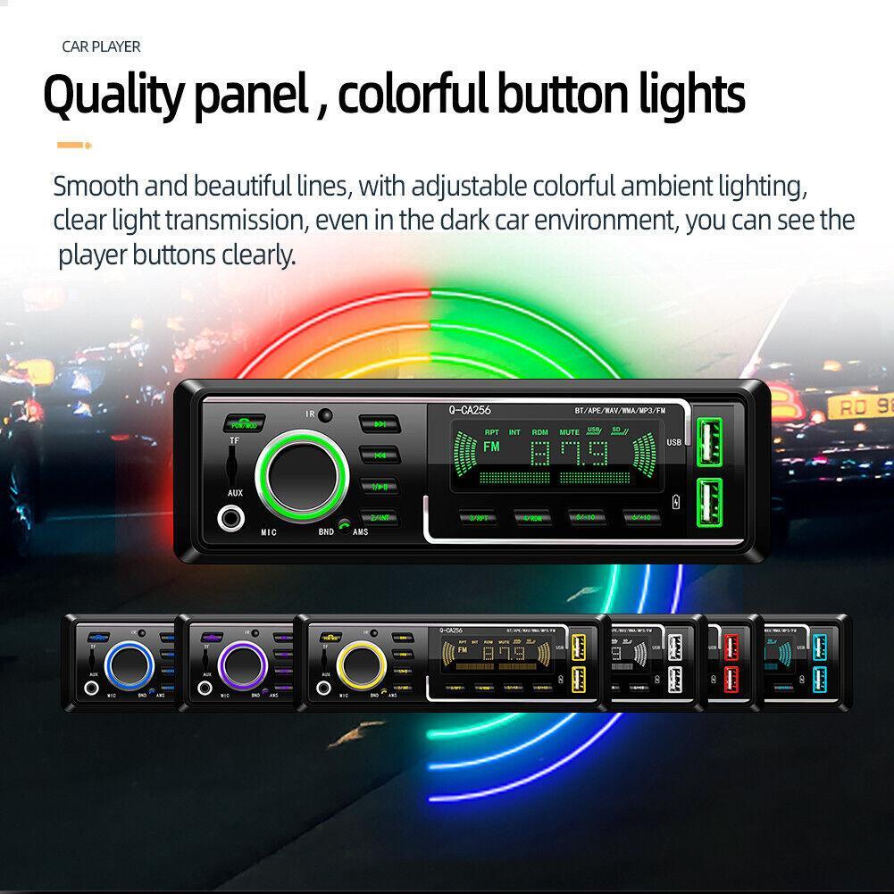 Car Stereo Audio In-Dash FM Aux Input Receiver USB MP3 Radio Player ...