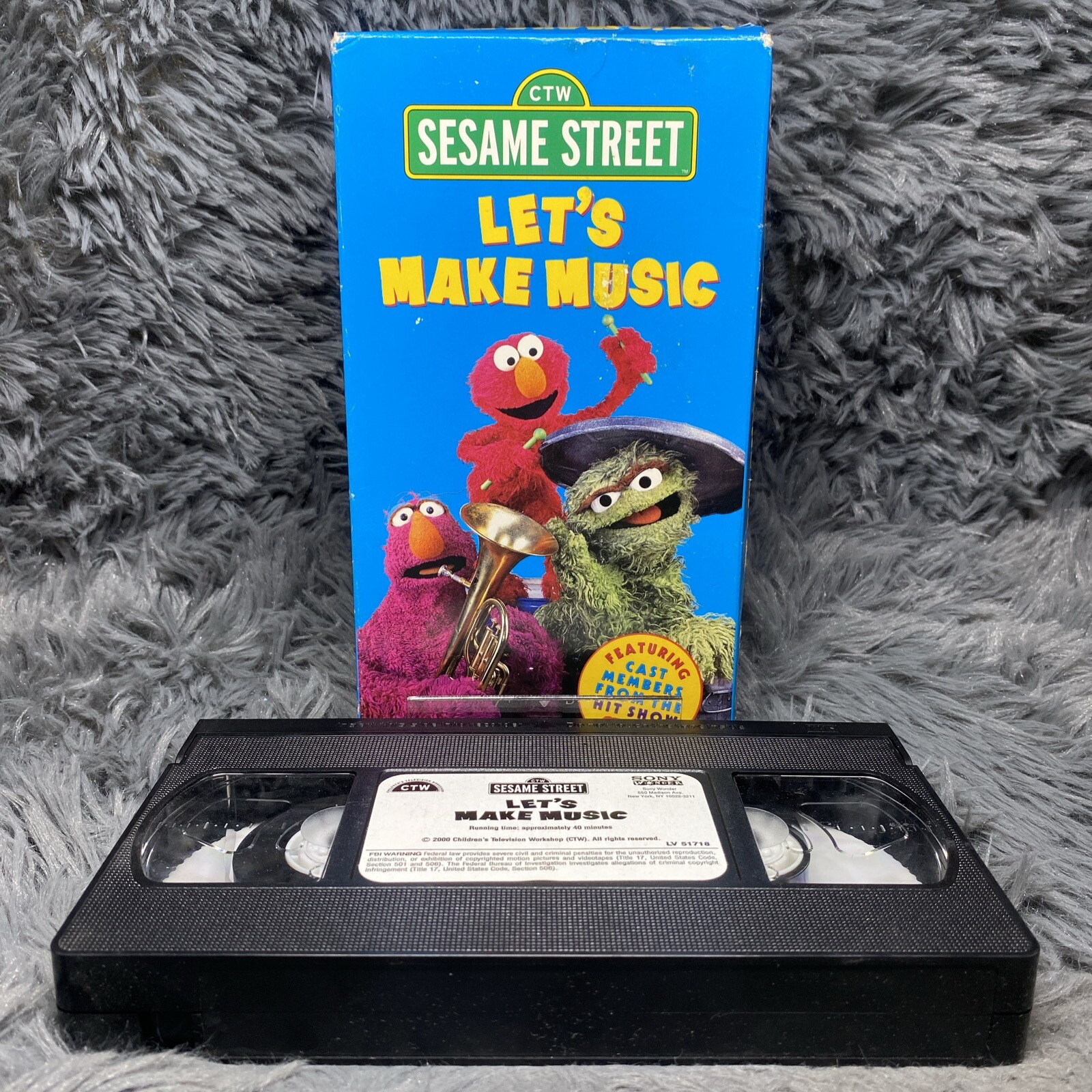 Sesame Street Let's Make Music VHS 2000 Video Tape Jim Henson Muppets ...