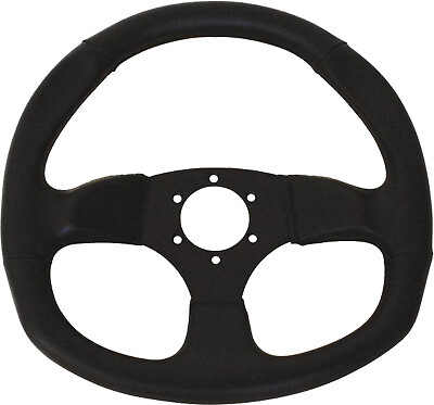 Dragonfire Racing D-shaped Steering Wheel 6-Bolt - Vinyl/Black 04-0004 ...