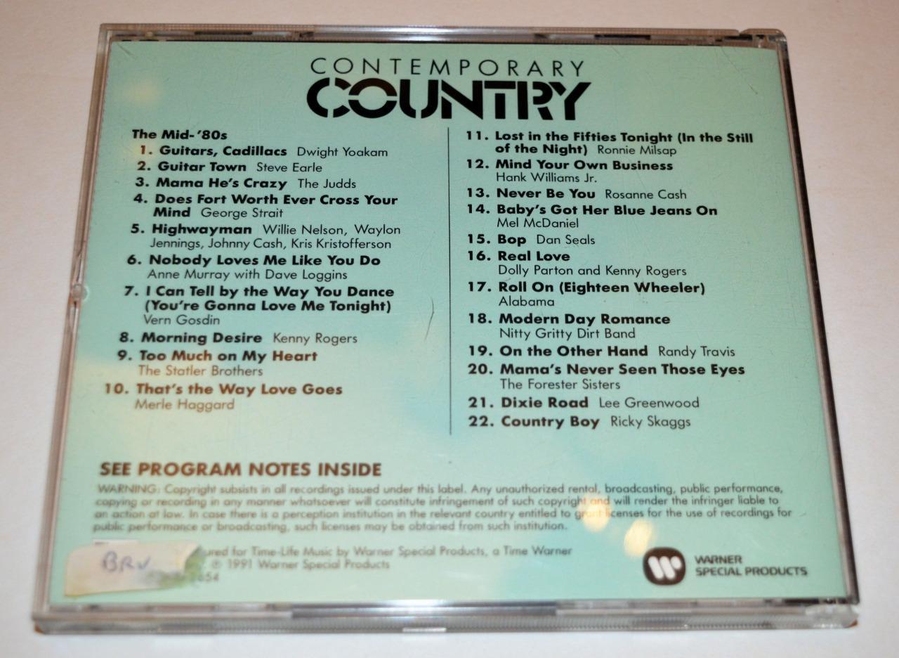 TIME LIFE CONTEMPORARY COUNTRY 1980s CD MUSIC DISC (1991) | eBay