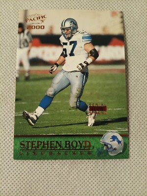 2000 STEPHEN BOYD PACIFIC NFL CARD /75 DETROIT LIONS #124 COPPER | eBay