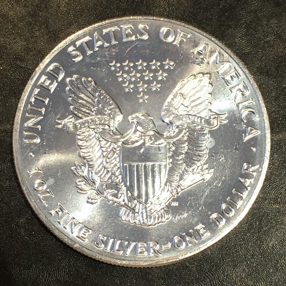 1990 Uncirculated American Silver Eagle US Mint Issue 1oz Pure Silver # ...