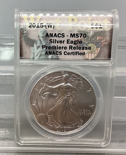 2015 (W) American Silver Eagle - ANACS - MS 70 - Premiere Release | eBay