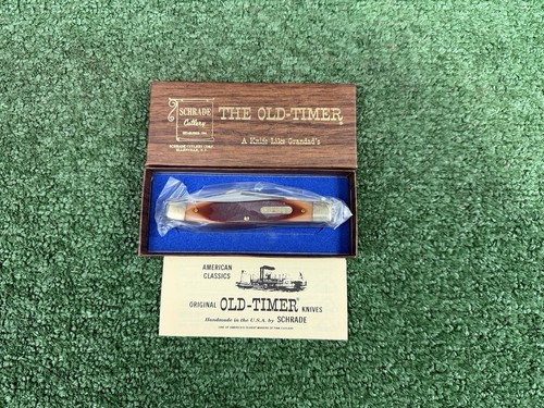 Vintage USA Schrade Old Timer 8OT 3 Blade Senior Stockman Knife New Old ...