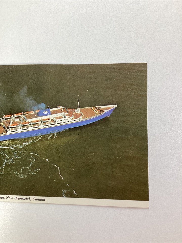 New Brunswick Canada Postcard Mid 1900s Steamer Ship Princess Of Acadia ...