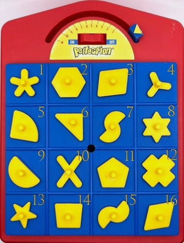 PERFECTION Travel Game Replacement Pieces Milton Bradley Choose Shapes ...