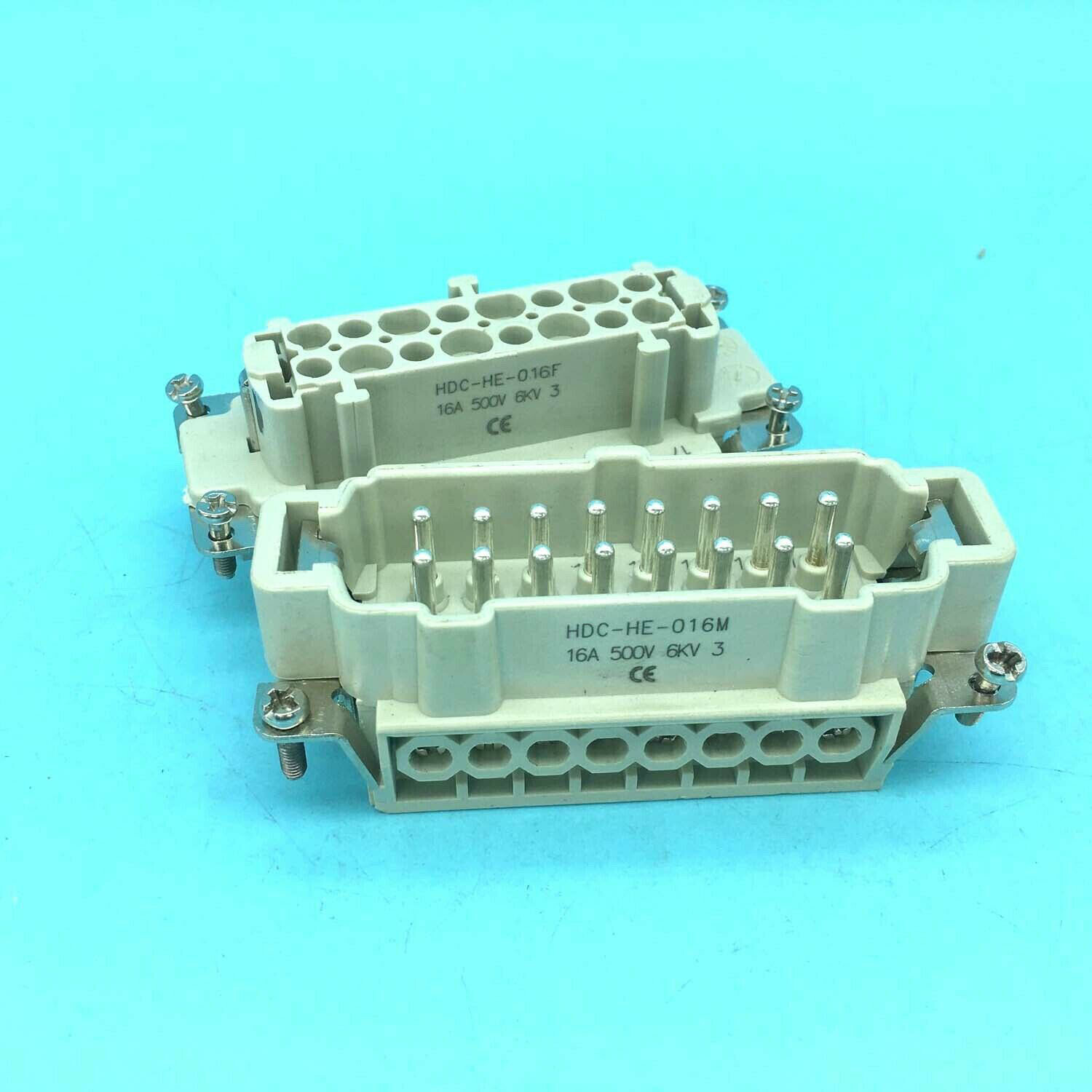 16A HDC-HE-M/F 4/6/12/18/ 10 pin 16 pin 24-pin heavy duty connector ...